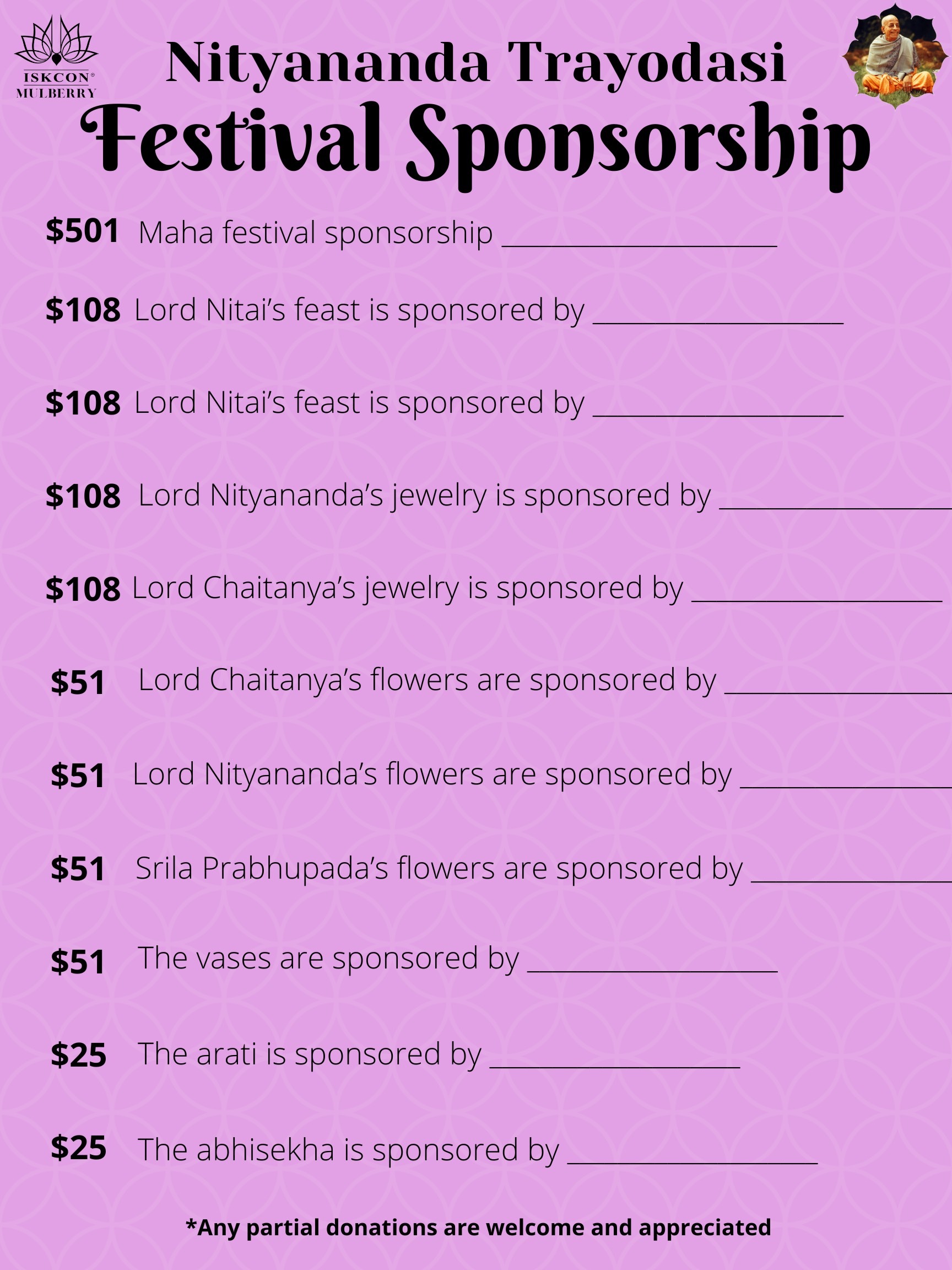 Nityananda Trayodasi 2023 – ISKCON Murari Sevaka